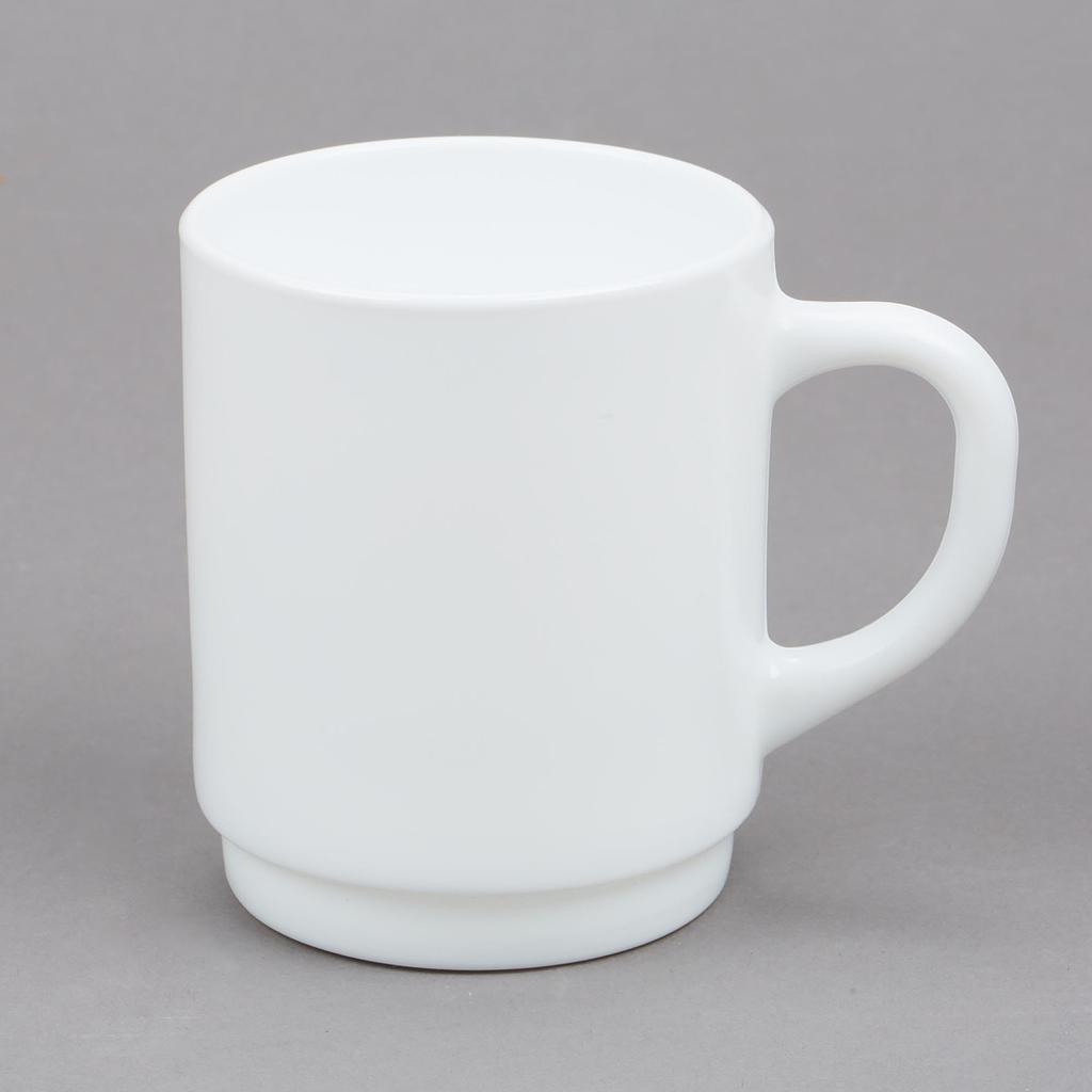 Mug Blanco de Vidrio Templado, 8 1/4 oz - 8.9x7.2 cm - Arcoroc | Taylor ...